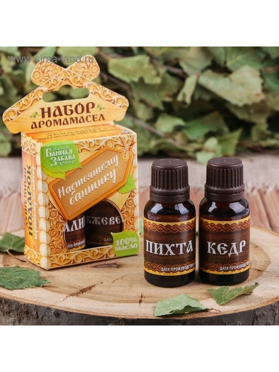 Эфирные масла для бани и сауны — 2 аромамасла 15 мл