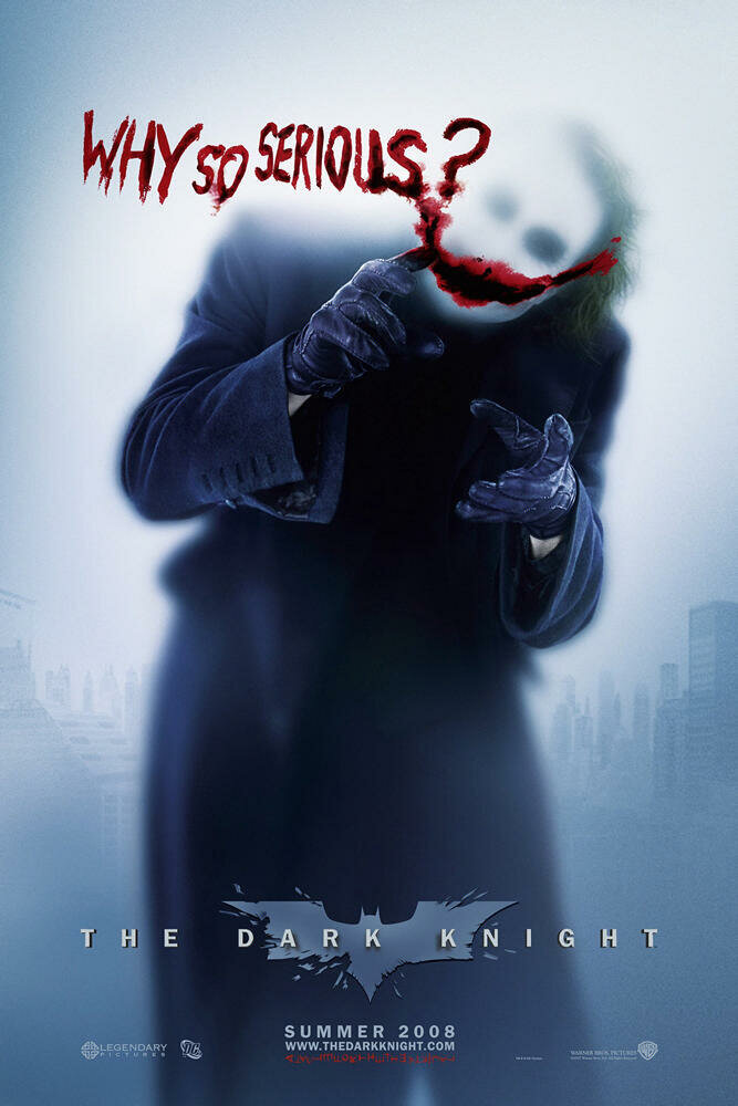 Постер для интерьера на стену (50х70 см). Кино Темный Рыцарь - Джокер (Dark Knight - Joker)