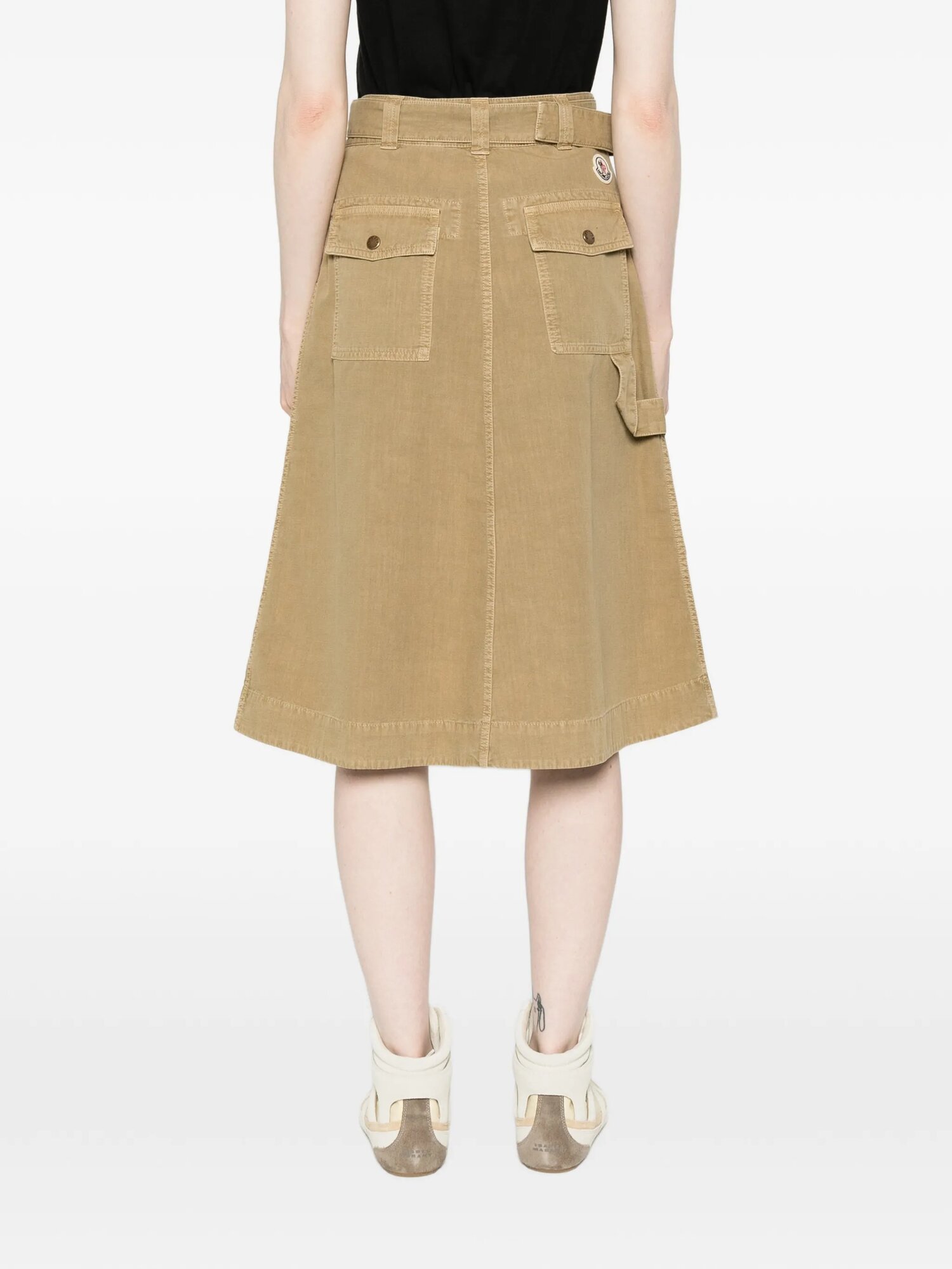 Юбка Moncler Belted midi skirt, размер 38, разноцветный — фото 1