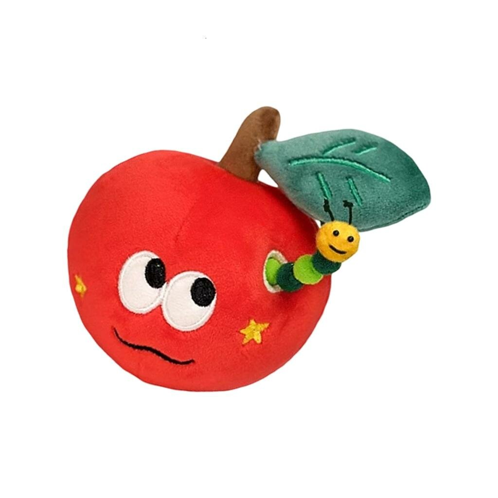 Плюшевые яблоки на ключах