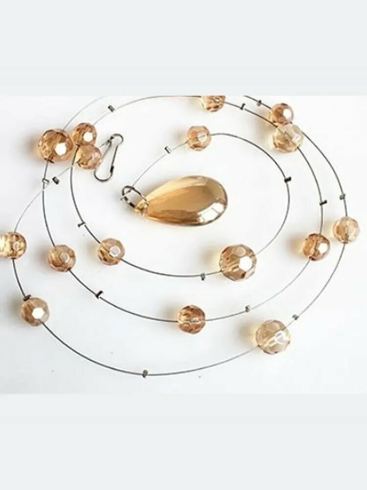 Занавеска на дверьx100 см золотой