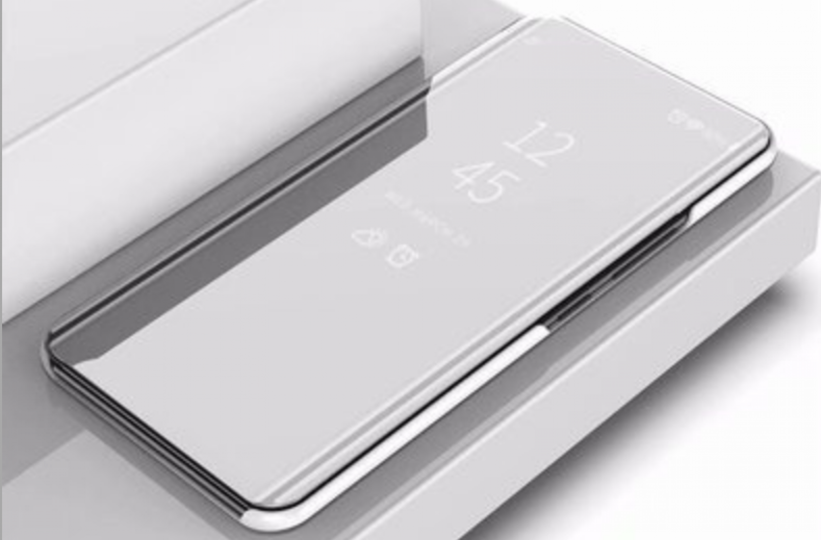 Чехол-книжка MyPads Clear View Cover для Samsung Galaxy S22 с прозрачной зеркальной крышкой