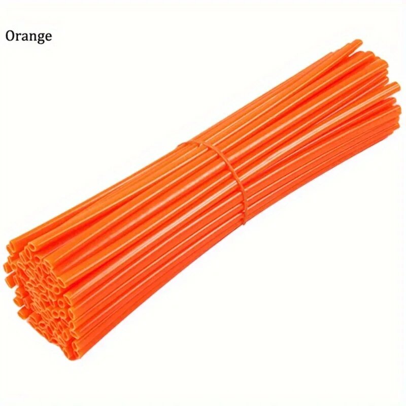 Защитные накладки на спицы для велосипеда 72 шт. Оранжевый, Оранжевый