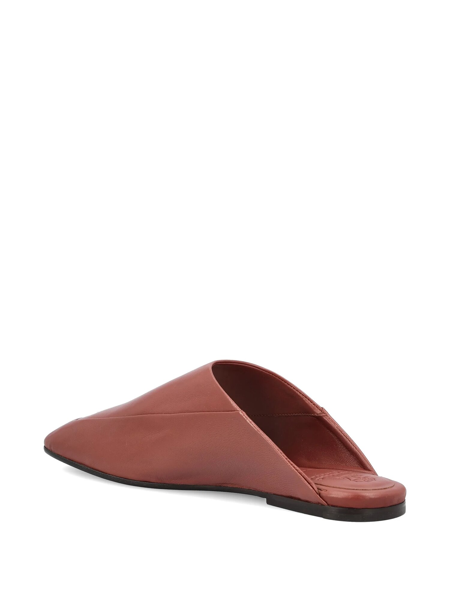 Мюли BRUNELLO CUCINELLI Leather mules, размер 37, brown — фото 1