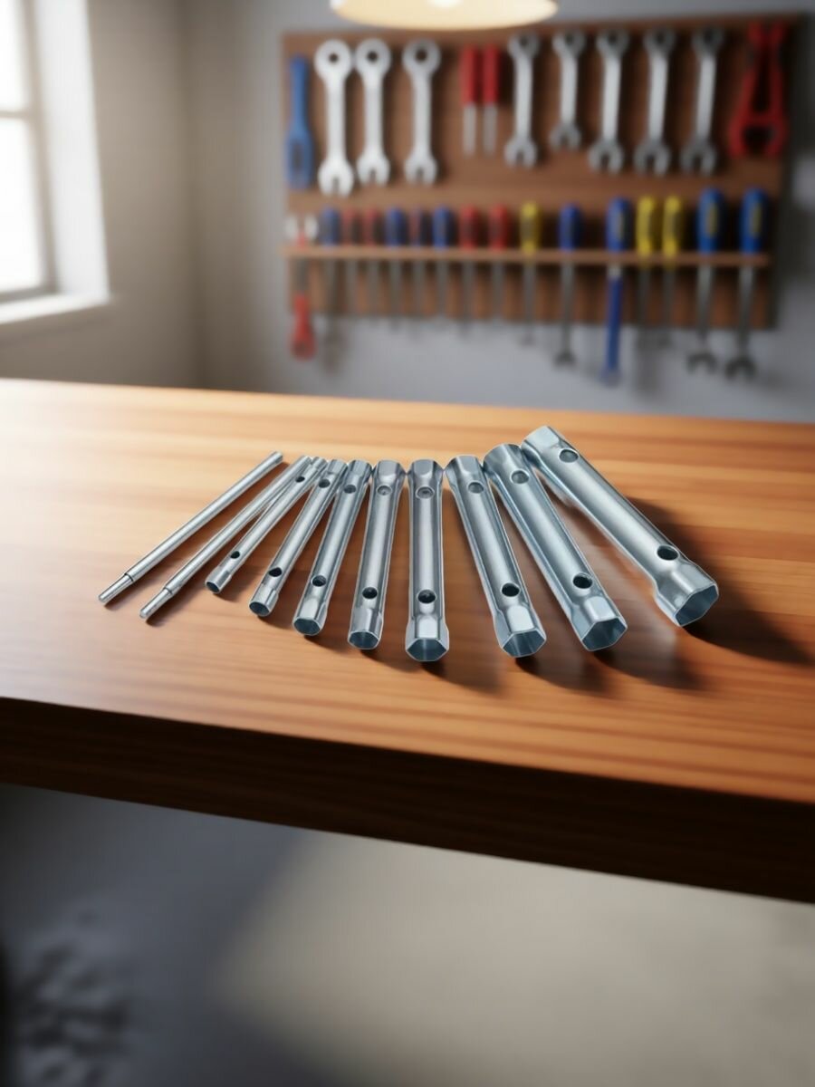 Набор трубчатых торцовых ключей 6-22мм.