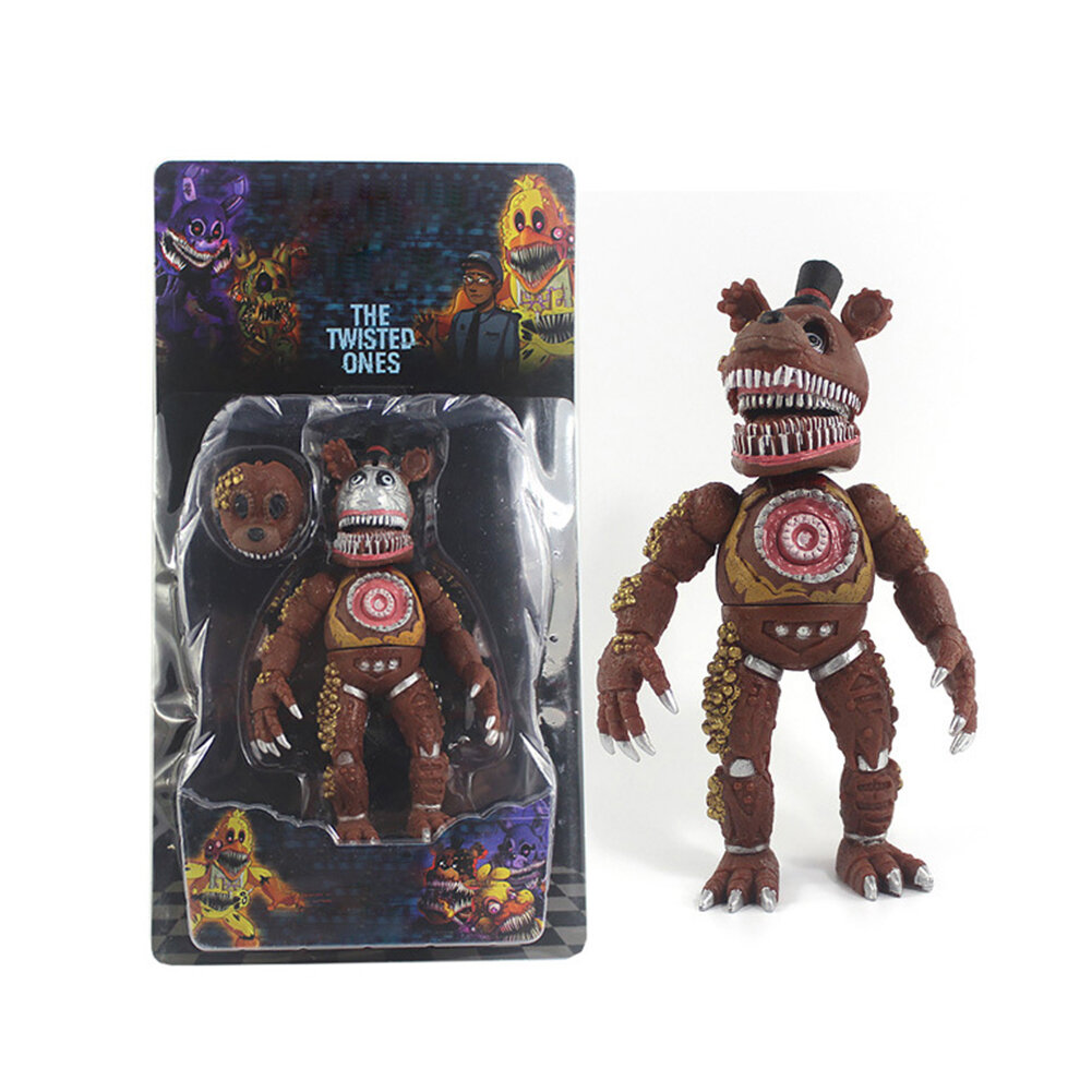 Фигурок Аниматроники фнаф / Пять ночей у Фредди FNAF five nights at freddy's figure разборные с подсветкой (15см) Freddy Fazbear toys for Boys, Girls, Kids, Adults