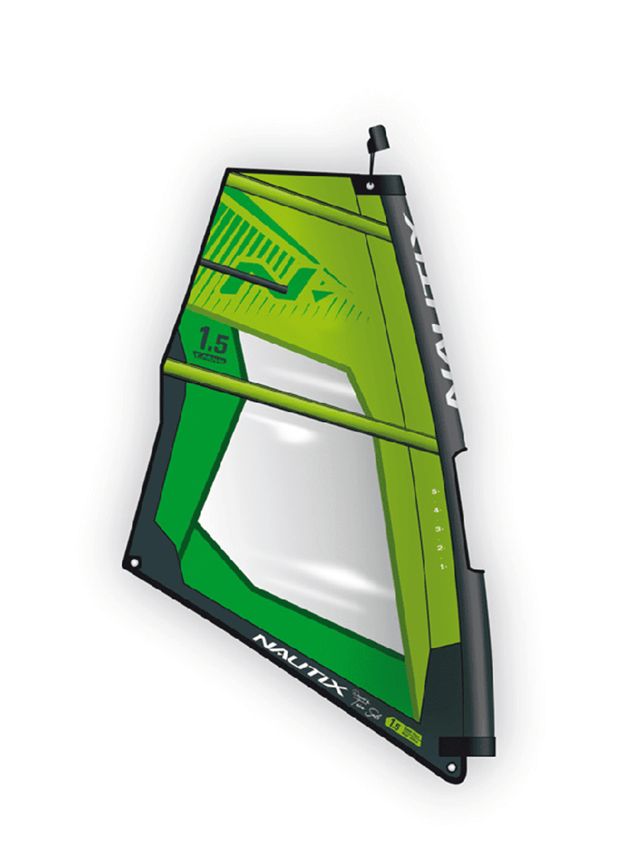 Парус, комплект учебный дакроновый для виндсерфинга NAUTIX 1.5 / Комплет парус, мачта, гик / Аксессуары для sup board, сапдоски