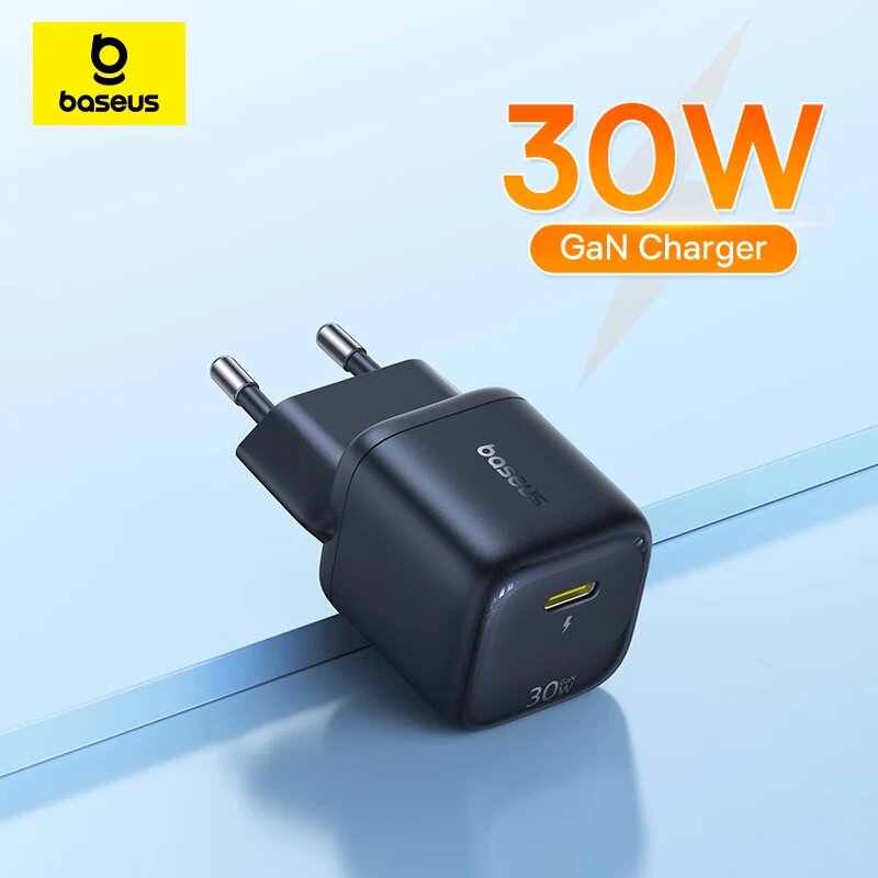 Зарядное устройство Baseus 30W EU Plug White — фото 1