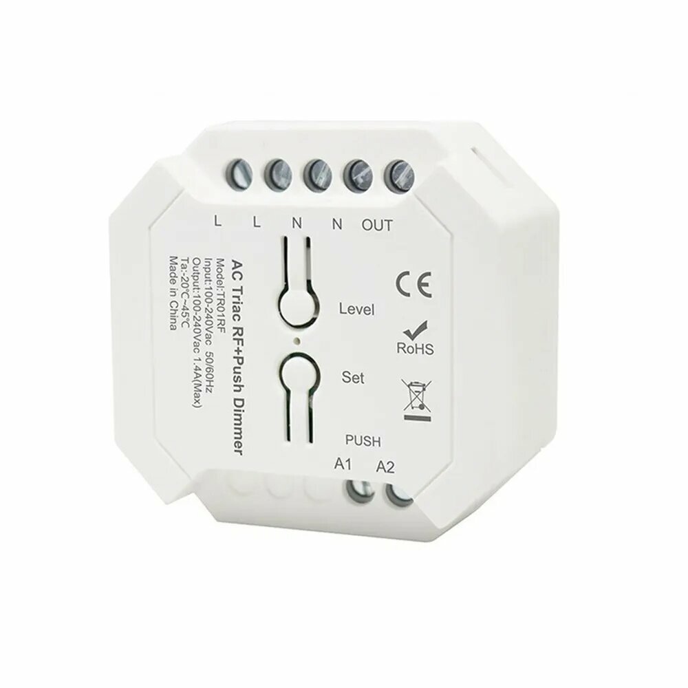 2.4G RF Triac LED контроллер Smart Dimmer пульт дистанционного управления 100 В240 В A