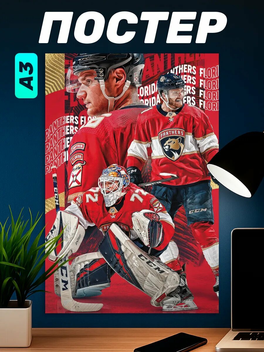 Постер на стену Хоккей NHL Пантеры