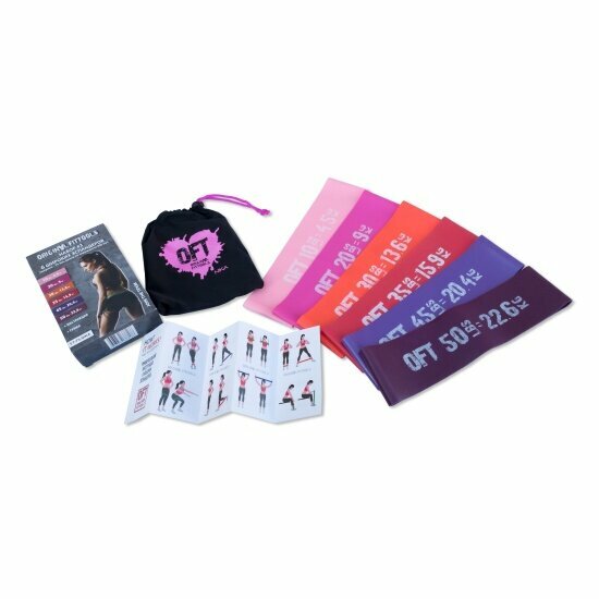 Набор широких мини-эспандеров Original Fit.tools FitTools от 4.5 до 22.6 кг (6 шт.)