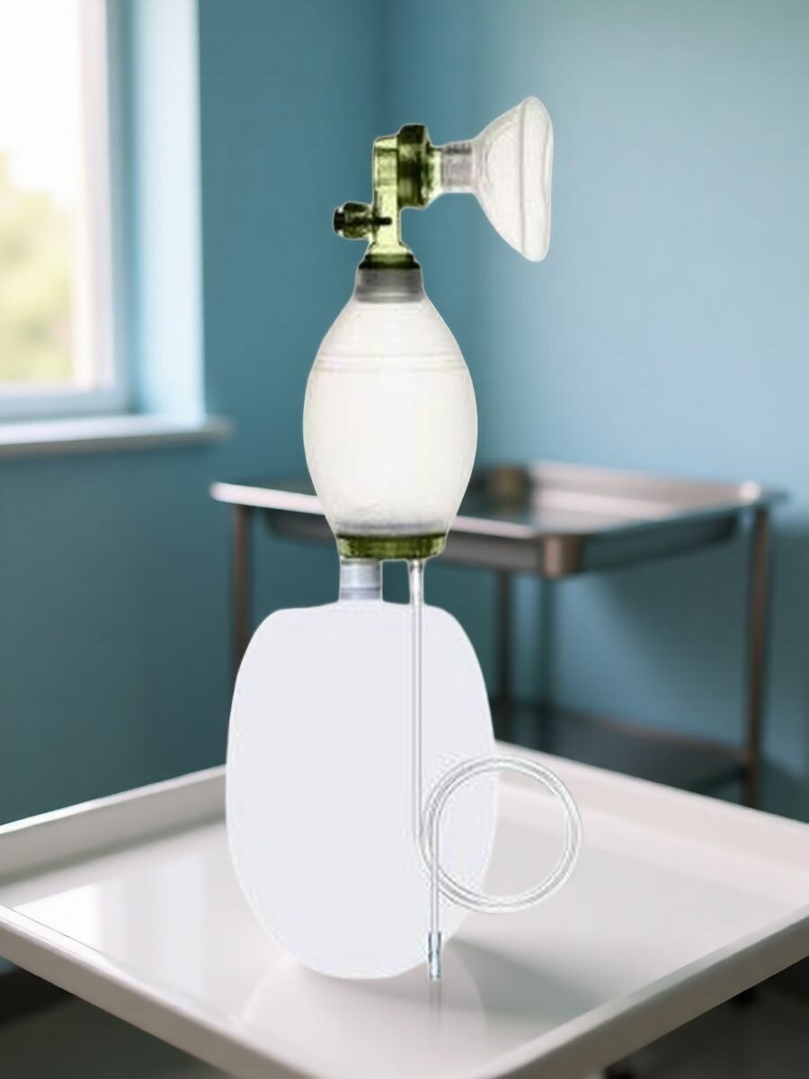 Мешок Амбу TOPMED-350В многоразовый неонатальный силикон, мешок 810 мл, бокс