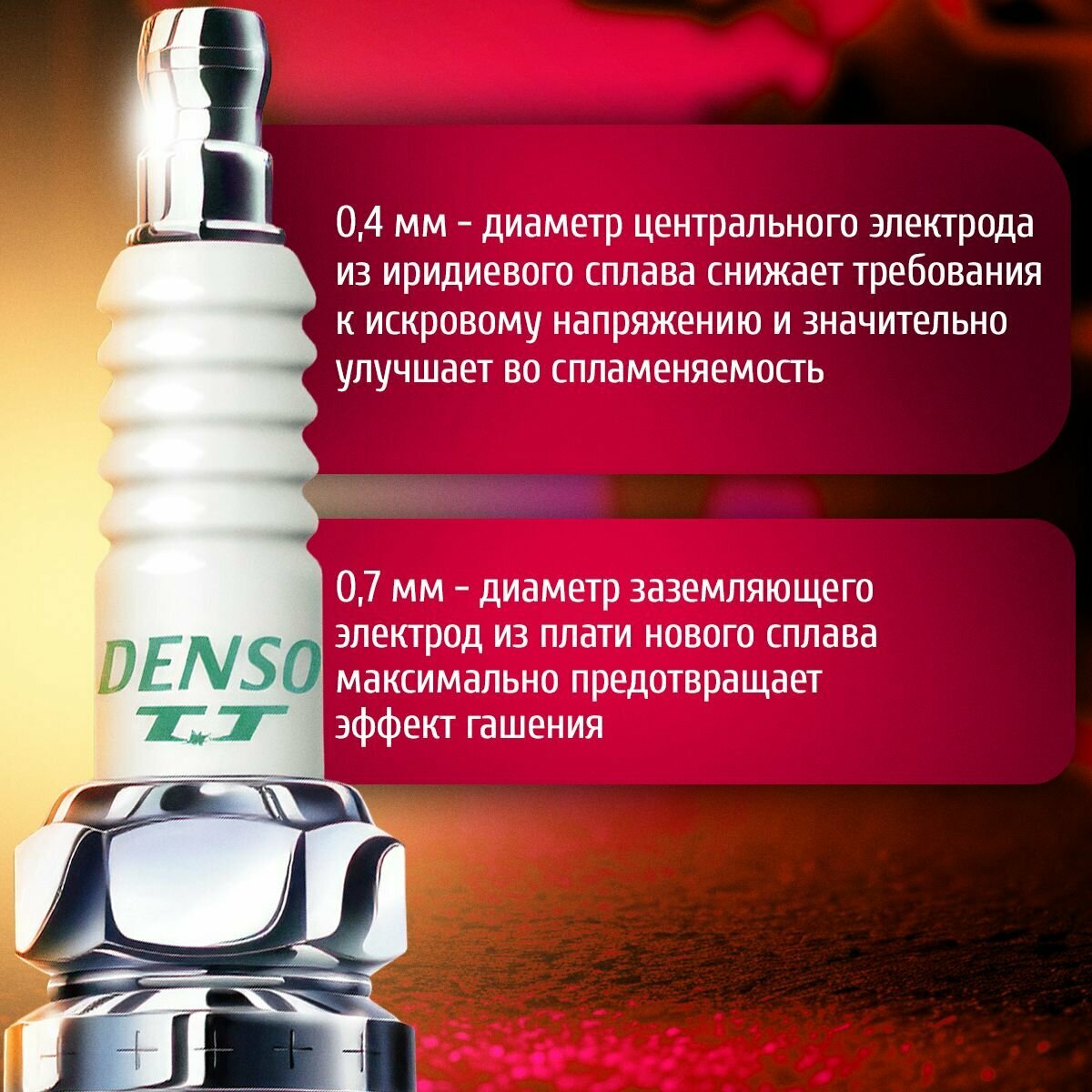 Иридиевые свечи зажигания IK20TT комплект 4 штуки (4702) Toyota Тойота Lexus Лексус