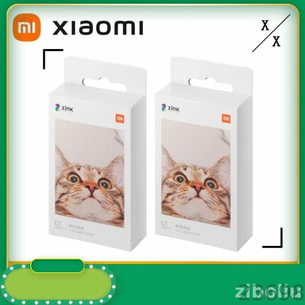 Xiaomi фотобумага для карманного принтера, 50 самоклеящихся листов 3 дюйма, ZINK без чернил, моментальная печать стикеров, подходит для Mi Pocket Printer