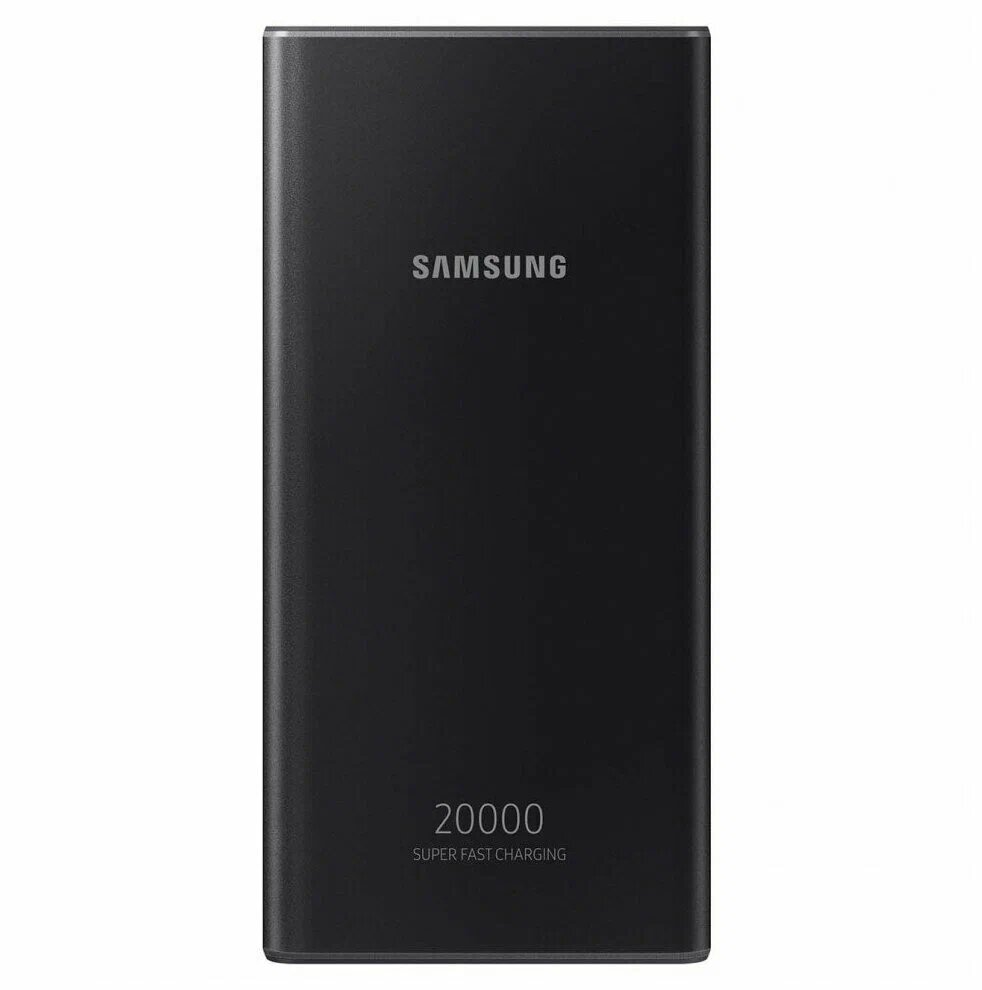Внешний аккумулятор Samsung PowerBank EB-P5300, 20000мАч, 3 порта, быстрая зарядка, темно-серый