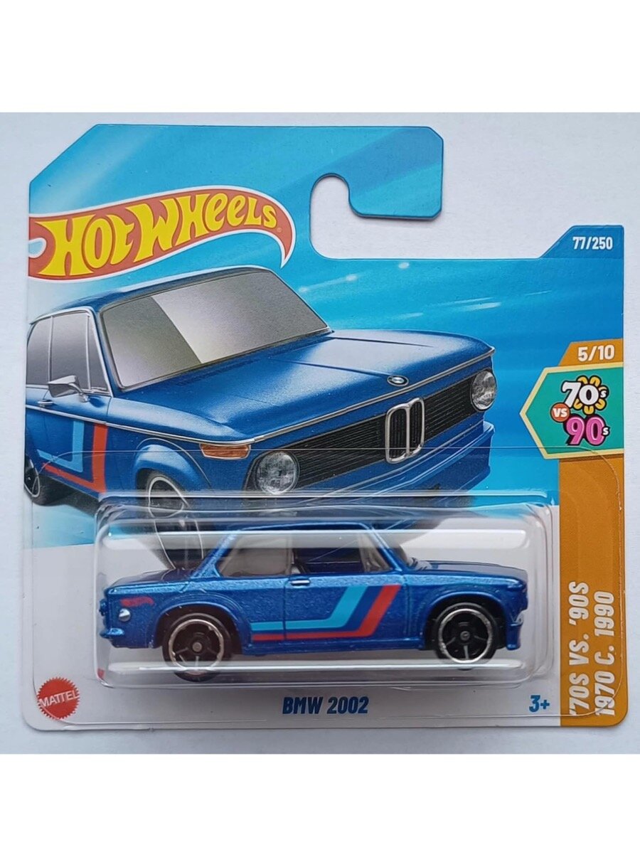JBB61 Hot Wheels машинка металлическая игрушка коллекционная масштабная модель BMW 2002 кейс 2025