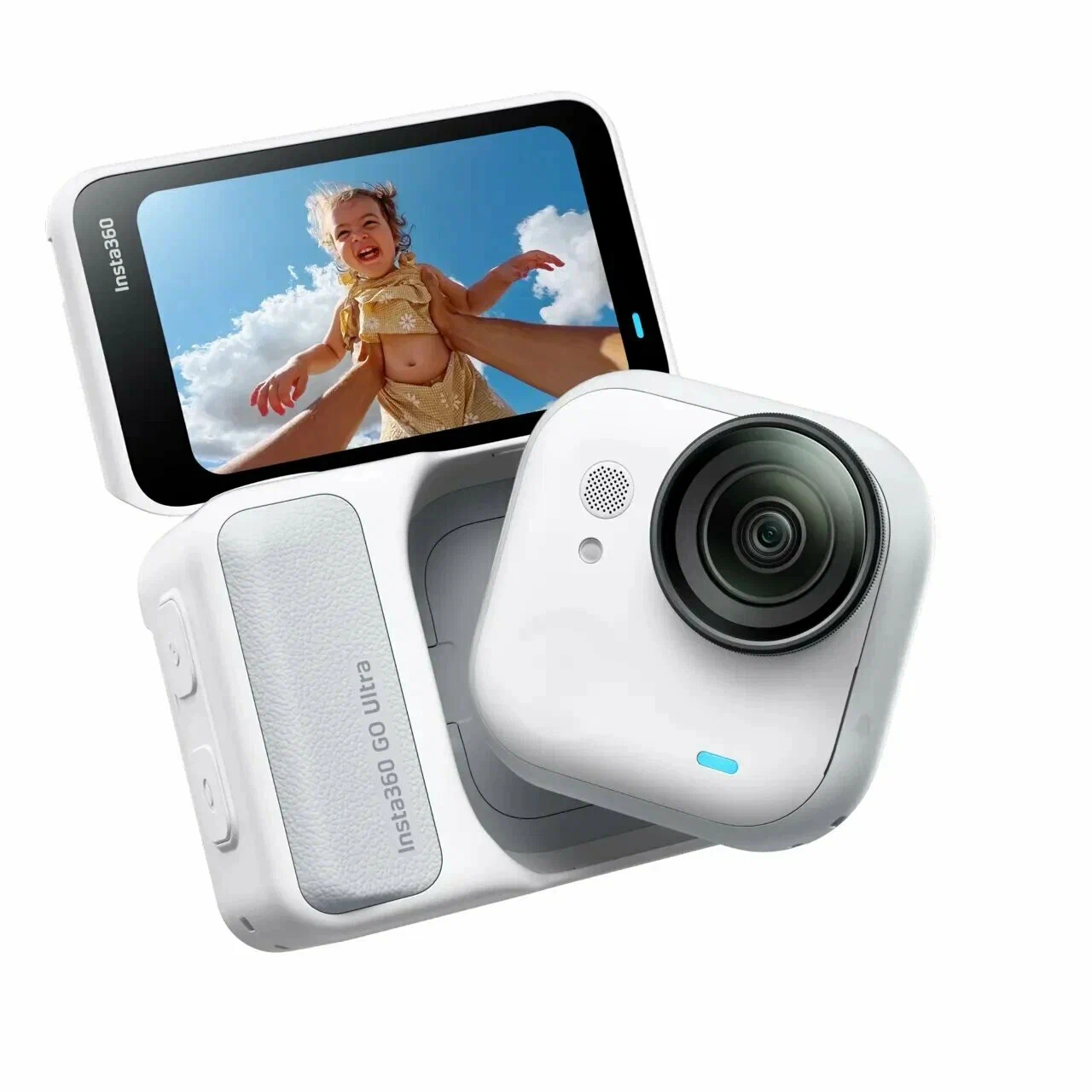 Экшн-камера Insta360 GO Ultra, Standard Bundle, разрешение 4K 60 кадров/с, Wi-Fi, сенсор 1/2,8", 50 Мп, белый