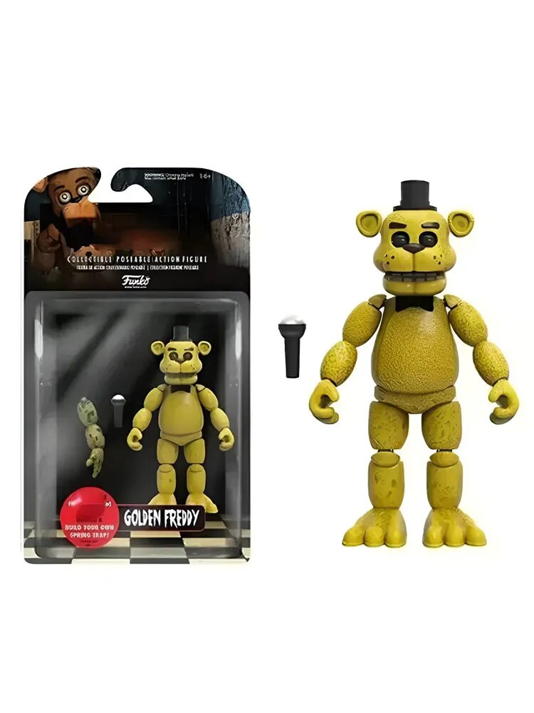 Фигурка Пять Ночей с Фредди Golden Freddy золотой персонаж для коллекции и игр