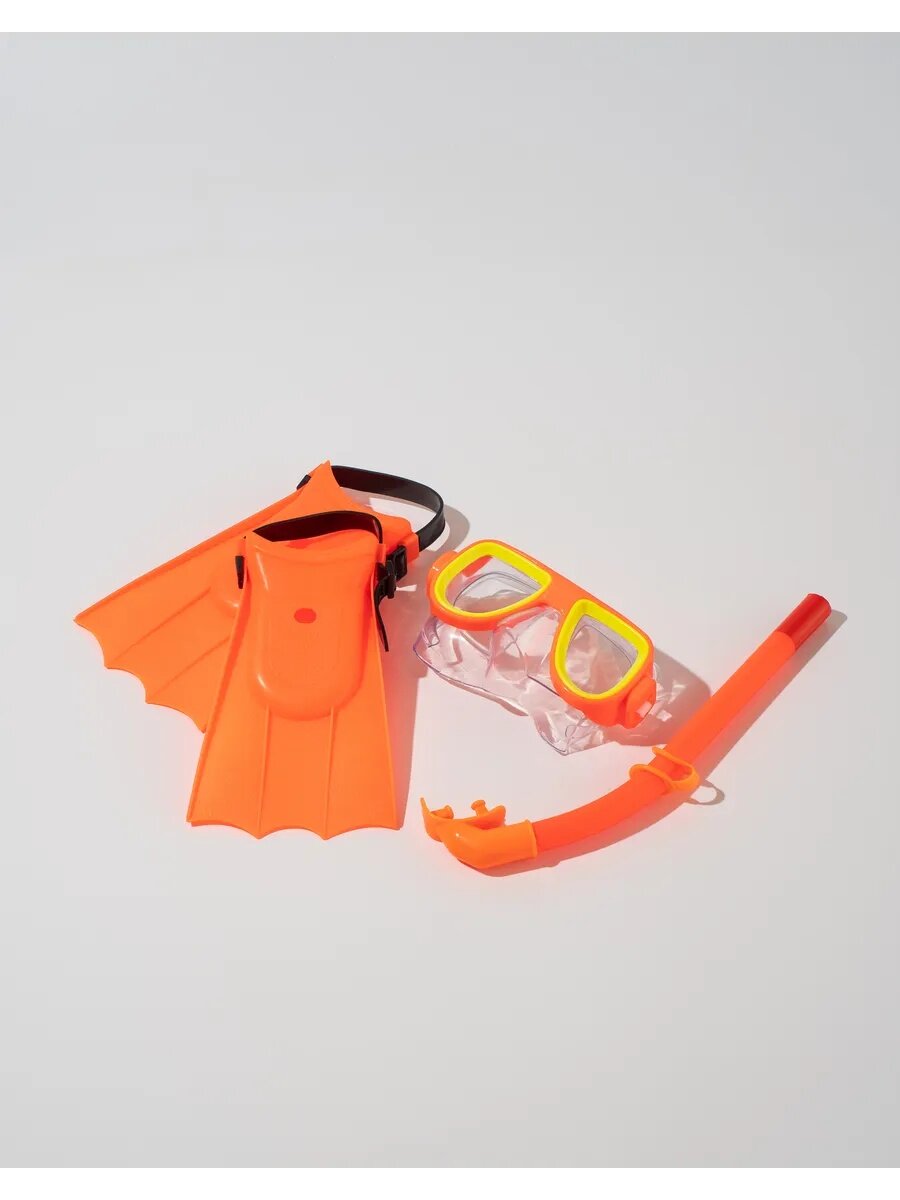 Набор для плавания (маска, ласты, трубка), детские, цвета микс