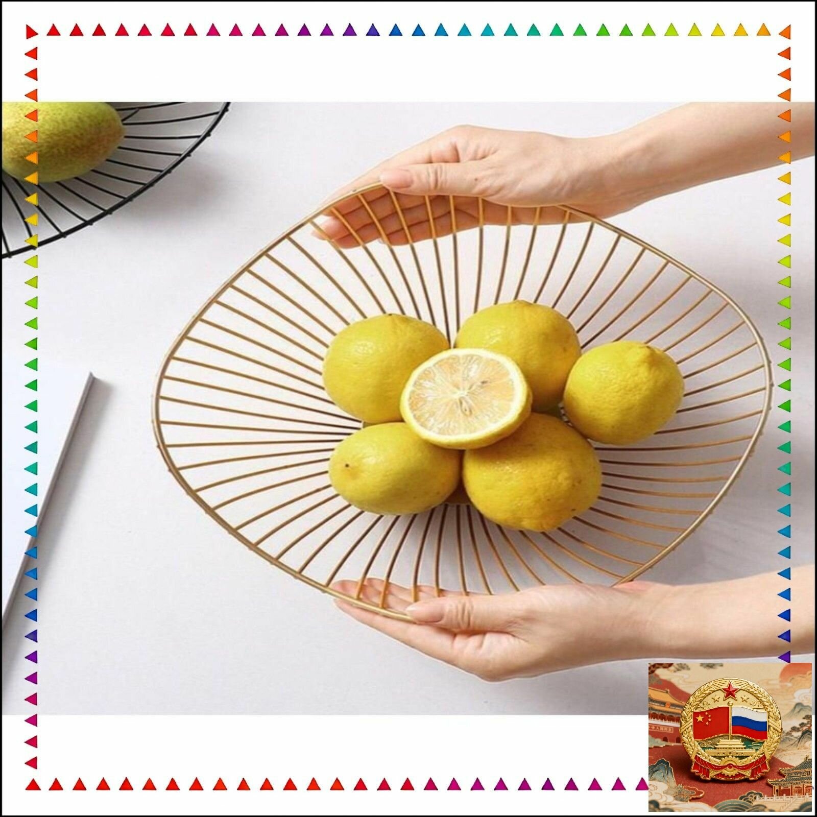 Эксклюзивная кованая тарелка для фруктов