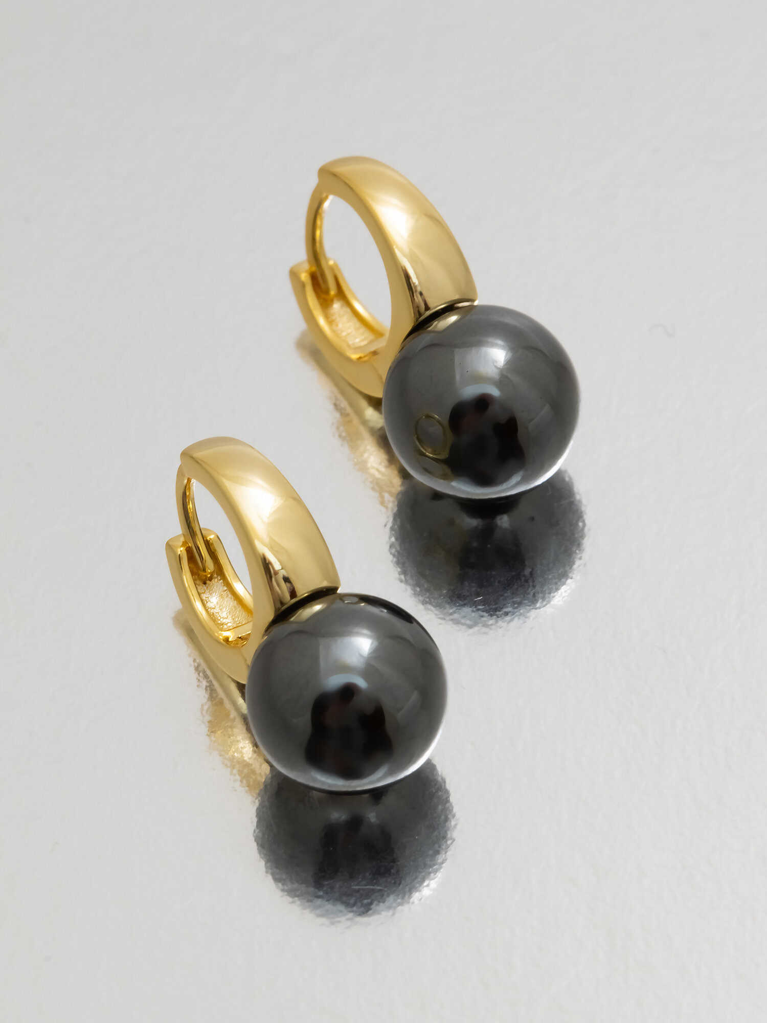 Серьги, гематит
