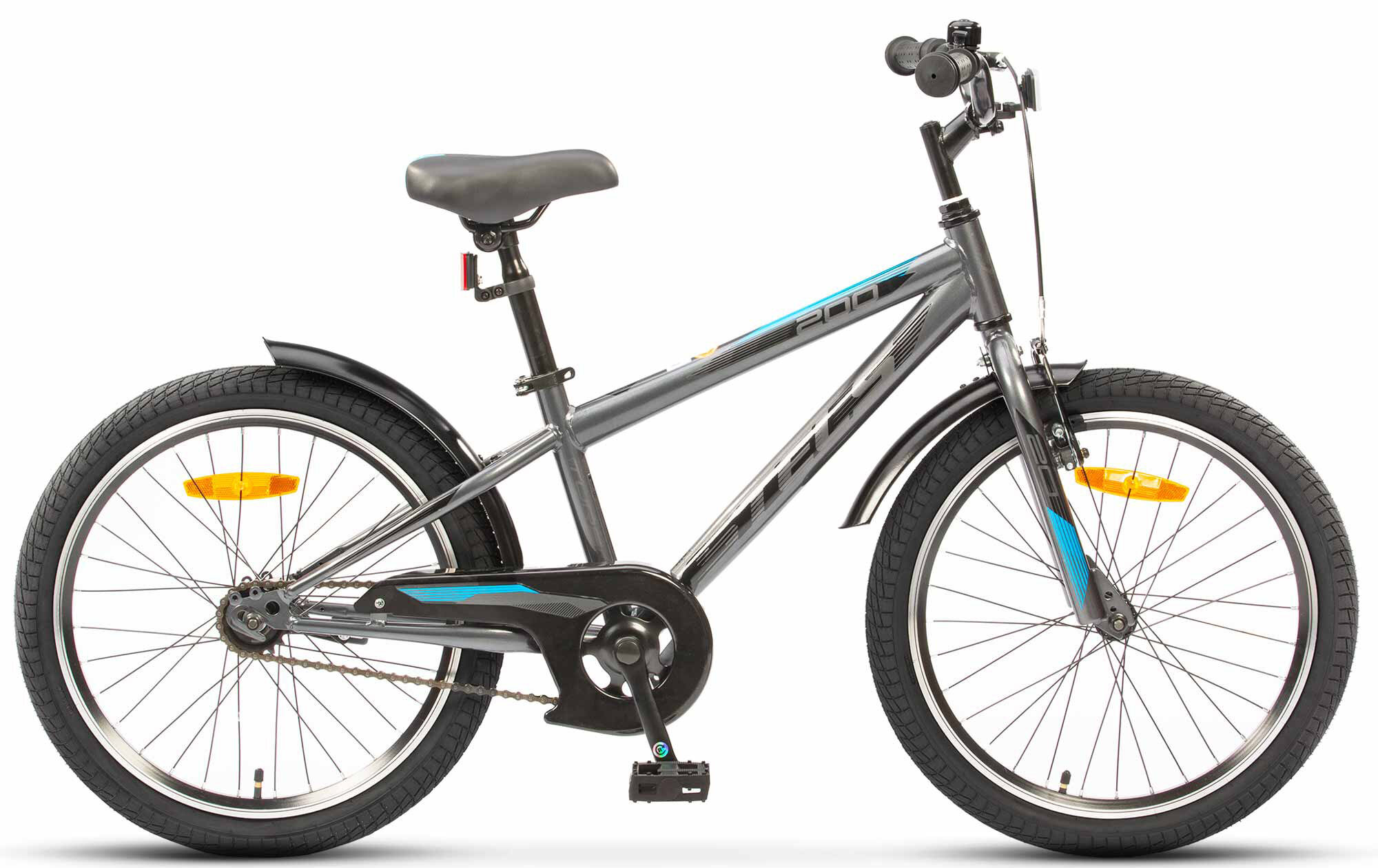 Детский велосипед Stels Turbo 200 VC Z010 (2025) 20 Серый (120-135 см)