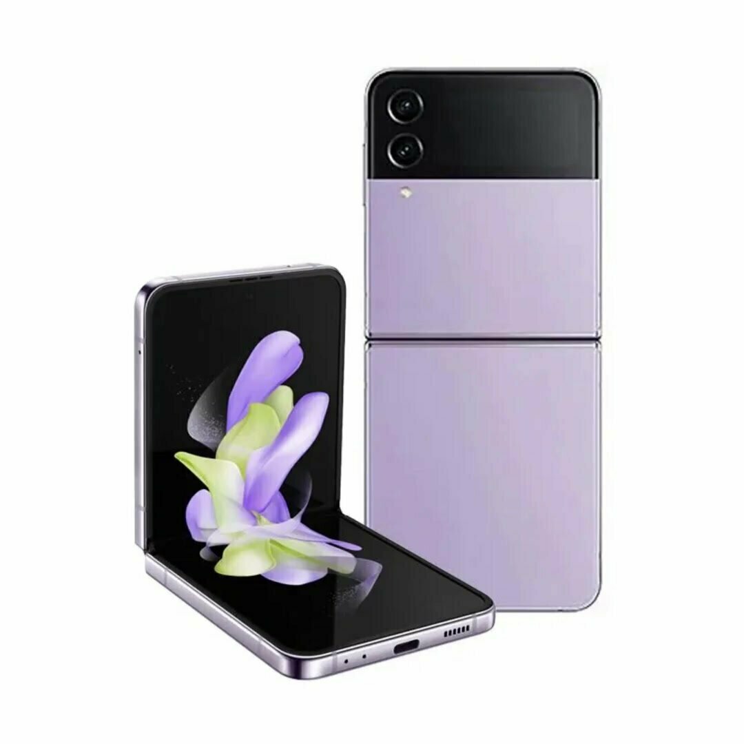 Складной Смартфон Samsung "Galaxy Z Flip 4", Складной экран, 8/256 Гб, фиолетовый
