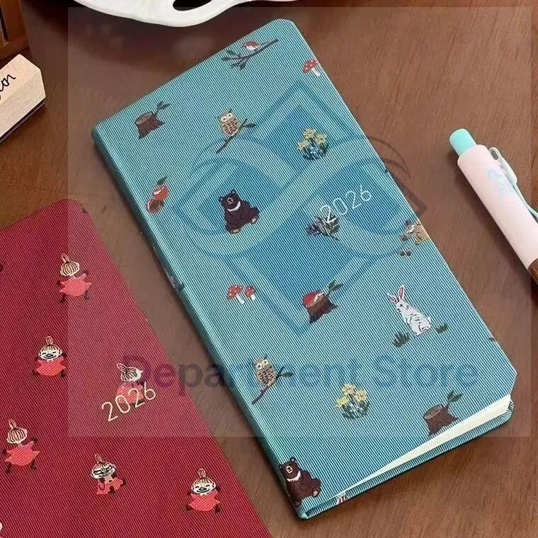 Ежедневник hobonichi 2026 с милыми животными на 50 листах для заметок и планирования