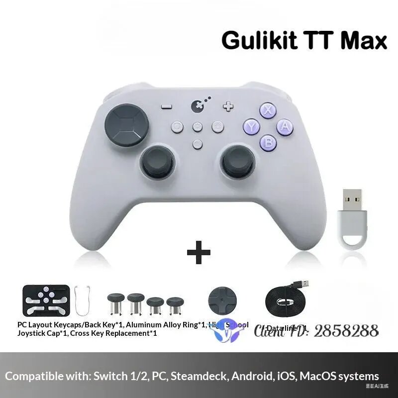 Gulikit Tt Max/Pro Игровой контроллер Tmr Джойстик для Switch 1/2 Wake Pc Steam Horizon 5 Black Myth Wukong Беспроводной Bluetooth