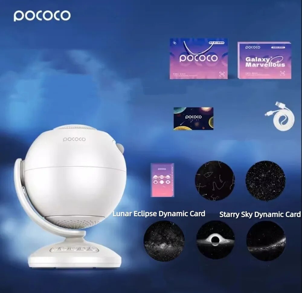 POCOCO Проектор, 3DLP, бежевый