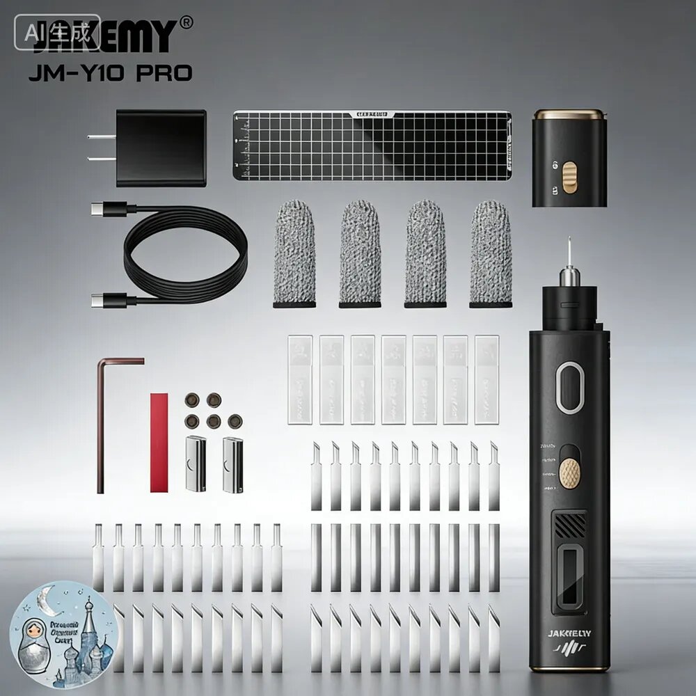 Ультразвуковой нож JAKEMY JM-Y10 с OLED-дисплеем и термоконтролем для резки пластика, кожи, дерева