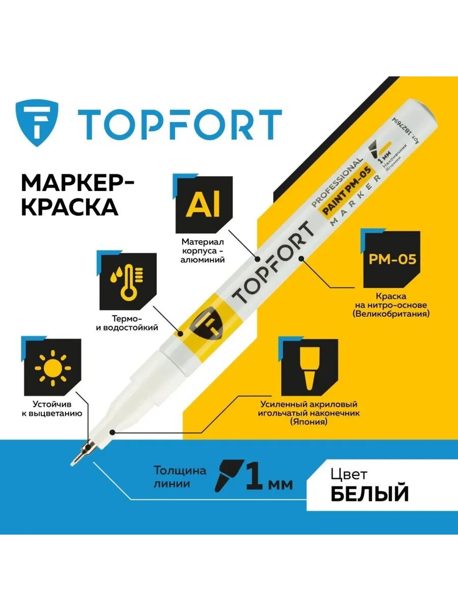 Лаковый маркер для точных линий и надписей