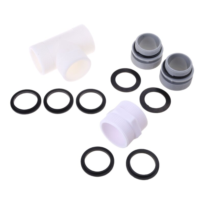 Адаптер для Шланга для бассейна Т-Образные Соединители Удлинитель Шланга для бассейна Т-Образные Разветвители Шланга Для бассейна Отводные Переходники Пластиковая Текстура для бассейна