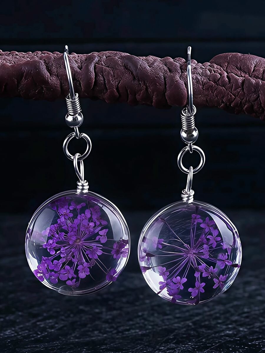 Серьги, эпоксидная смола