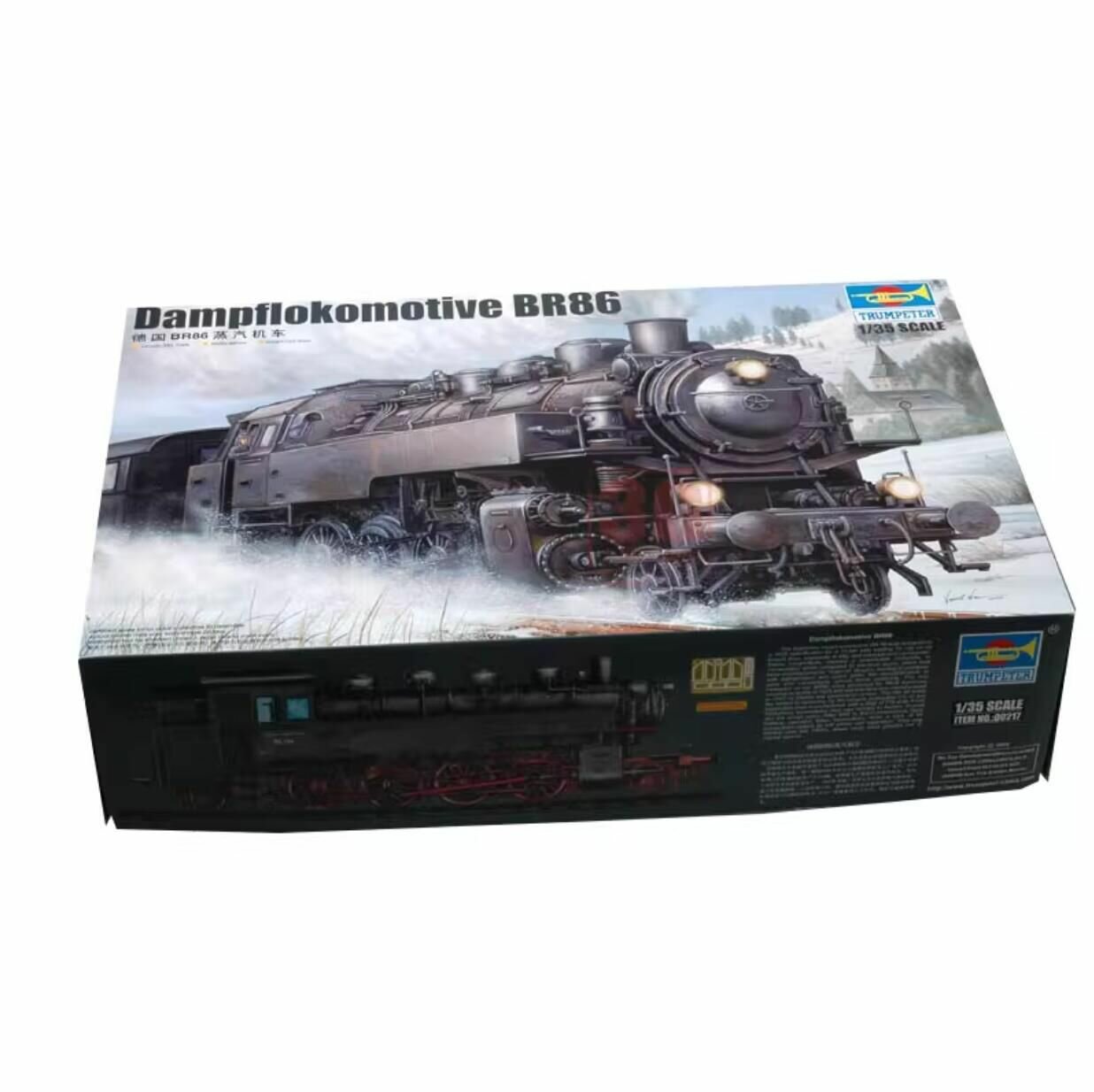 Трубчатый сборный набор 1/35, немецкий комплект модели Dampflokomotive BR86 для моделизма и коллекционирования, масштабная сборная модель паровоза для хобби и диорам