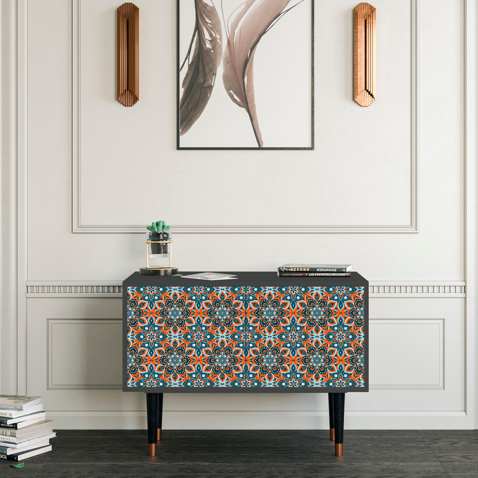 Комод - STORYZ - S1 Fire Beetle, Размер - 94 x 69 x 48 см, Цвет корпуса - , Антрацит