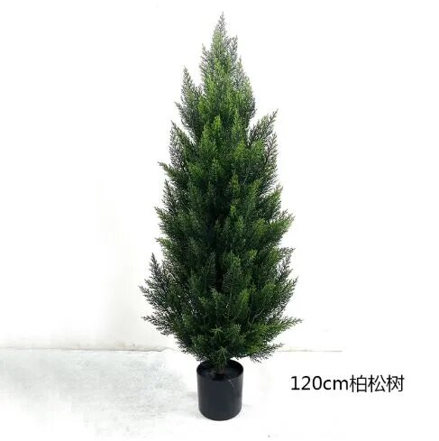 Искусственные цветы Туя искусственная темная высота 120 см хвойное растение 1шт