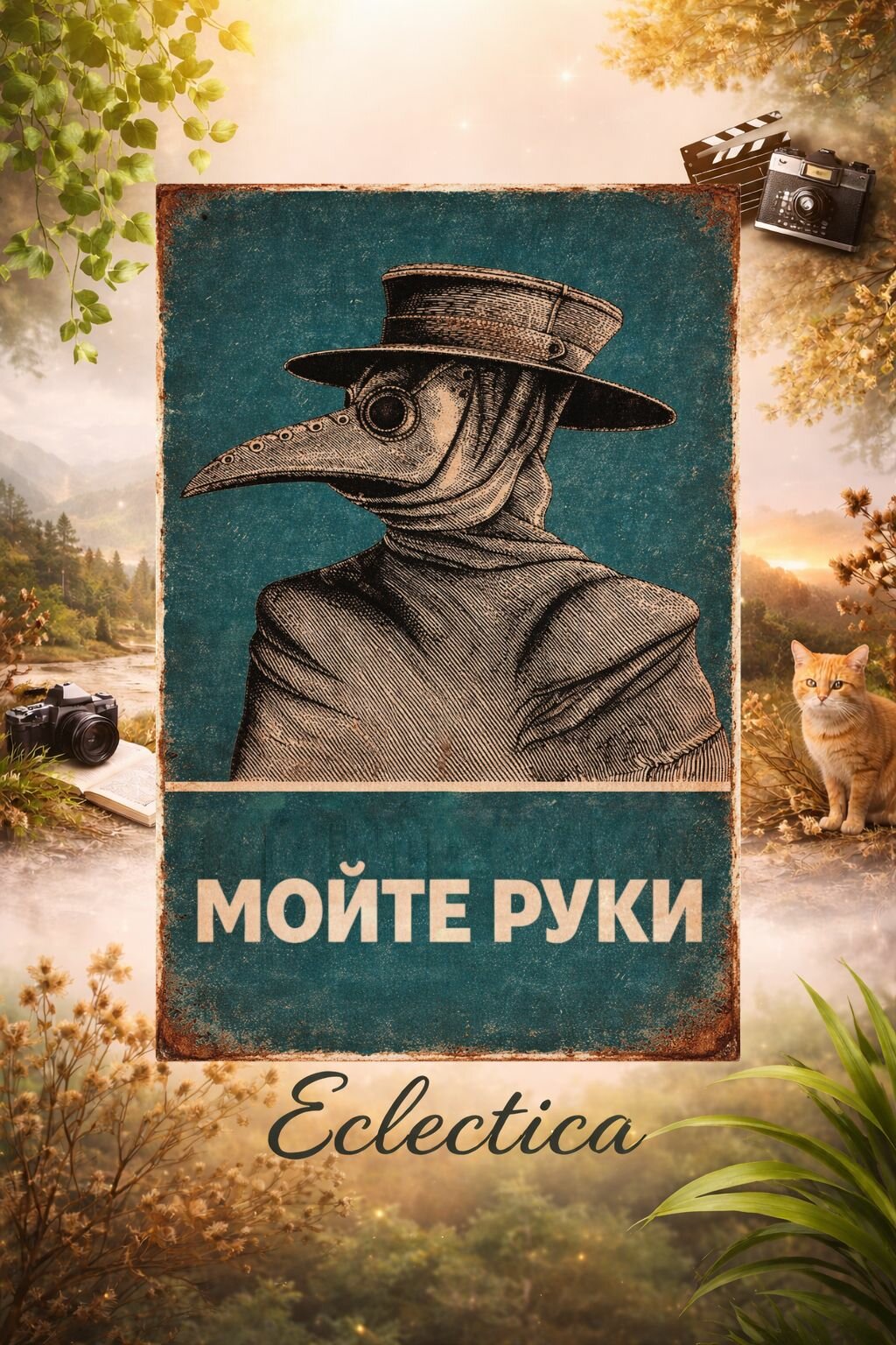Постер "Мойте Руки", 29.7х42см, А3, глянцевый