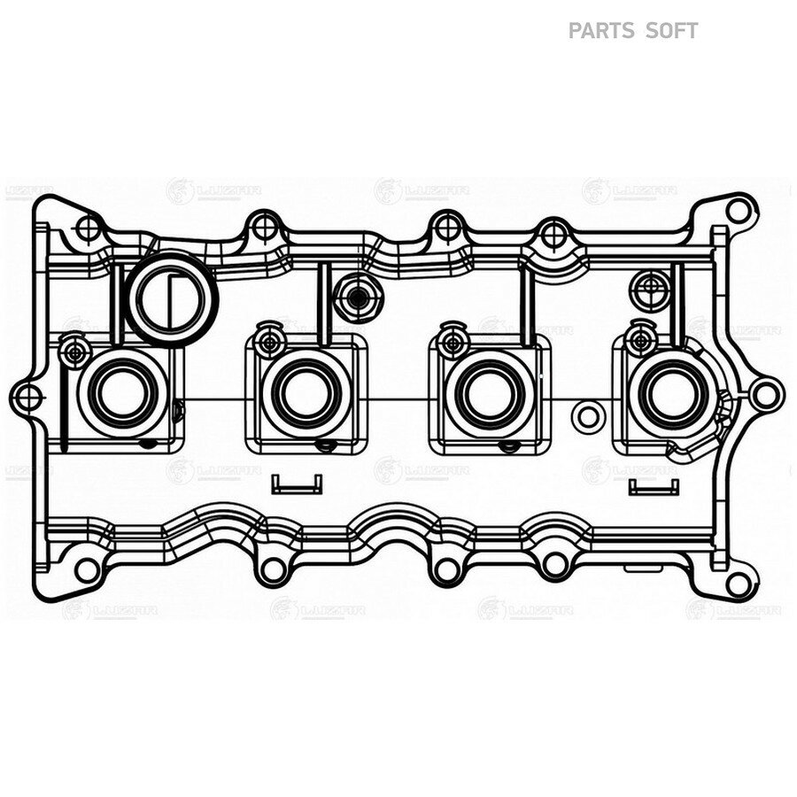 Крышка клапанная Nissan X-Trail (T31) (07-)/Teana (08-) 2.5i [QR25DE] (с прокл.) LUZAR LVPC1425 | цена за 1 шт