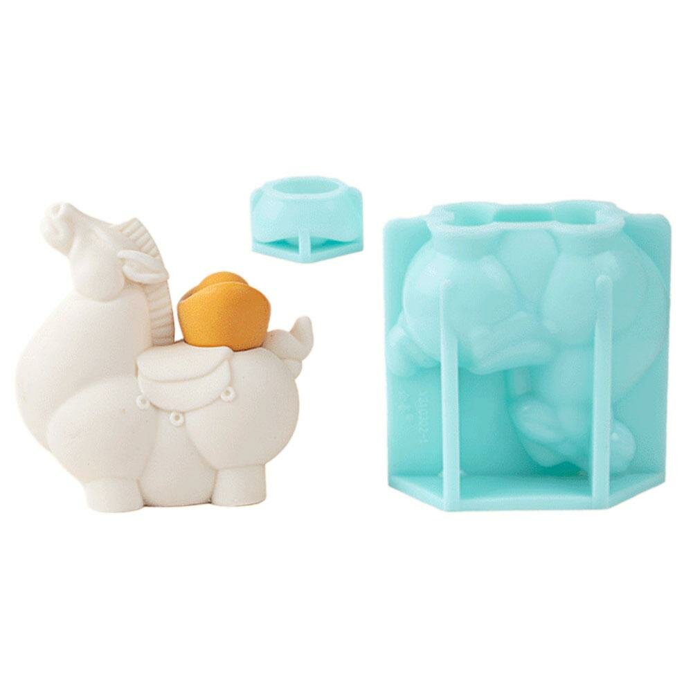 Money Soon Mold Mousse Cake New Year Gold Ingot Cartoon Year of the Horse Deser Pieczenie Forma klasy spożywczej