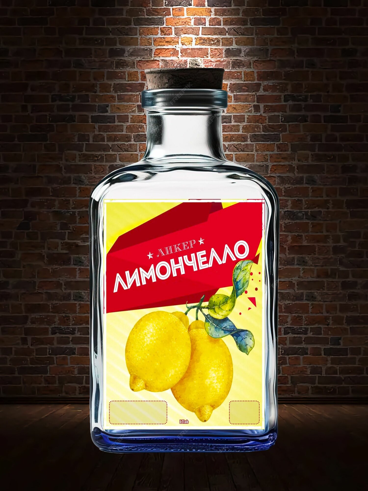 Этикетки, наклейки, стикеры "Ликер Лимончелло" — фото 1