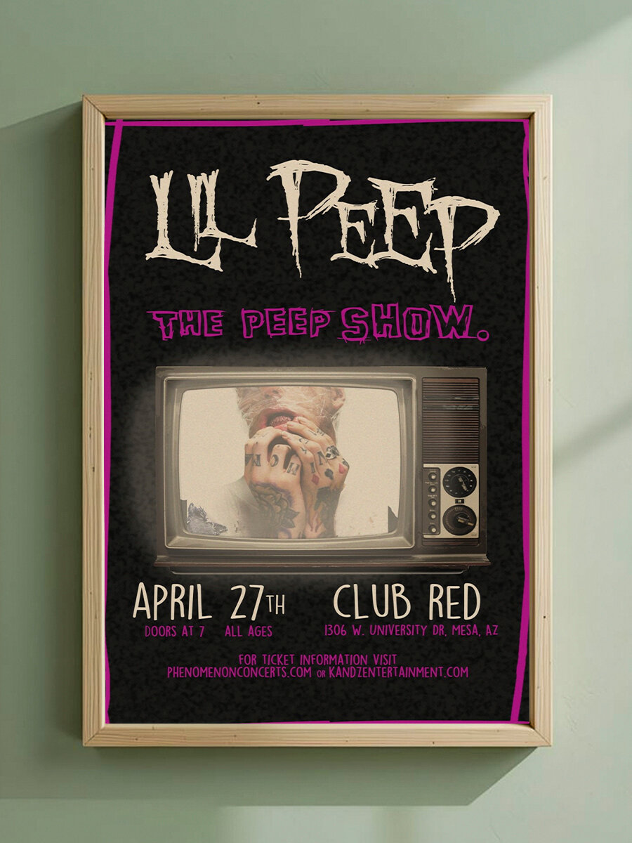 Постер, плакат на стену "Leel Peep Рэпер" 42 см х 29,7 см (А3)