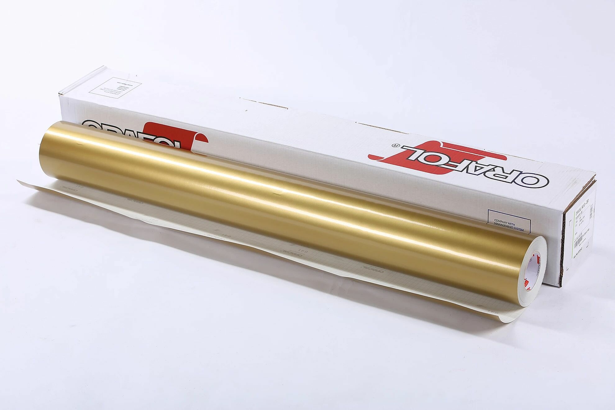 Пленка самоклеящаяся Oracal 641 G 091 1*50 м золотистая, глянцевая, рулон