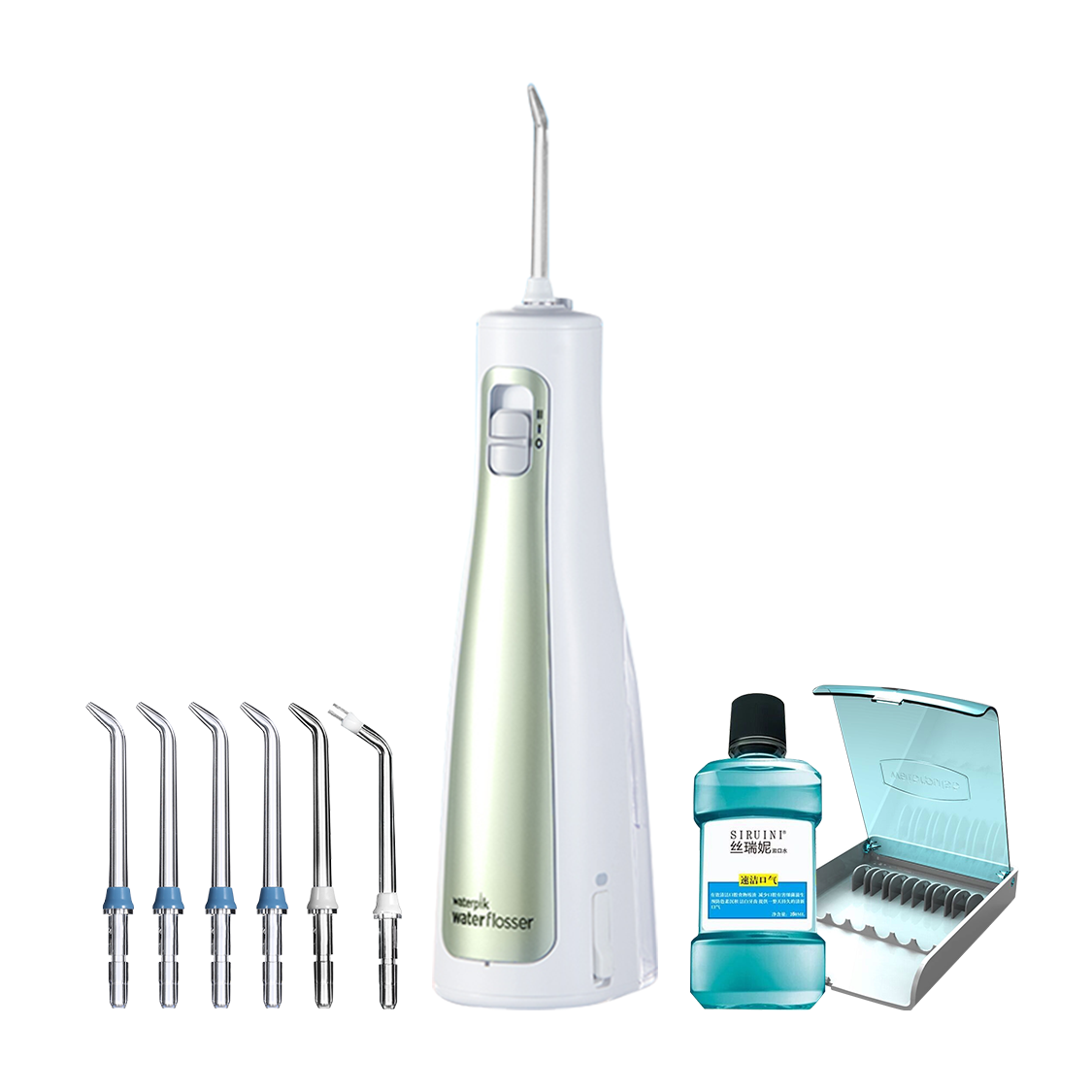 Ирригатор портативный унисекс Waterpik GS5, GS5-8 Green [Multi-Sprinkler Package]