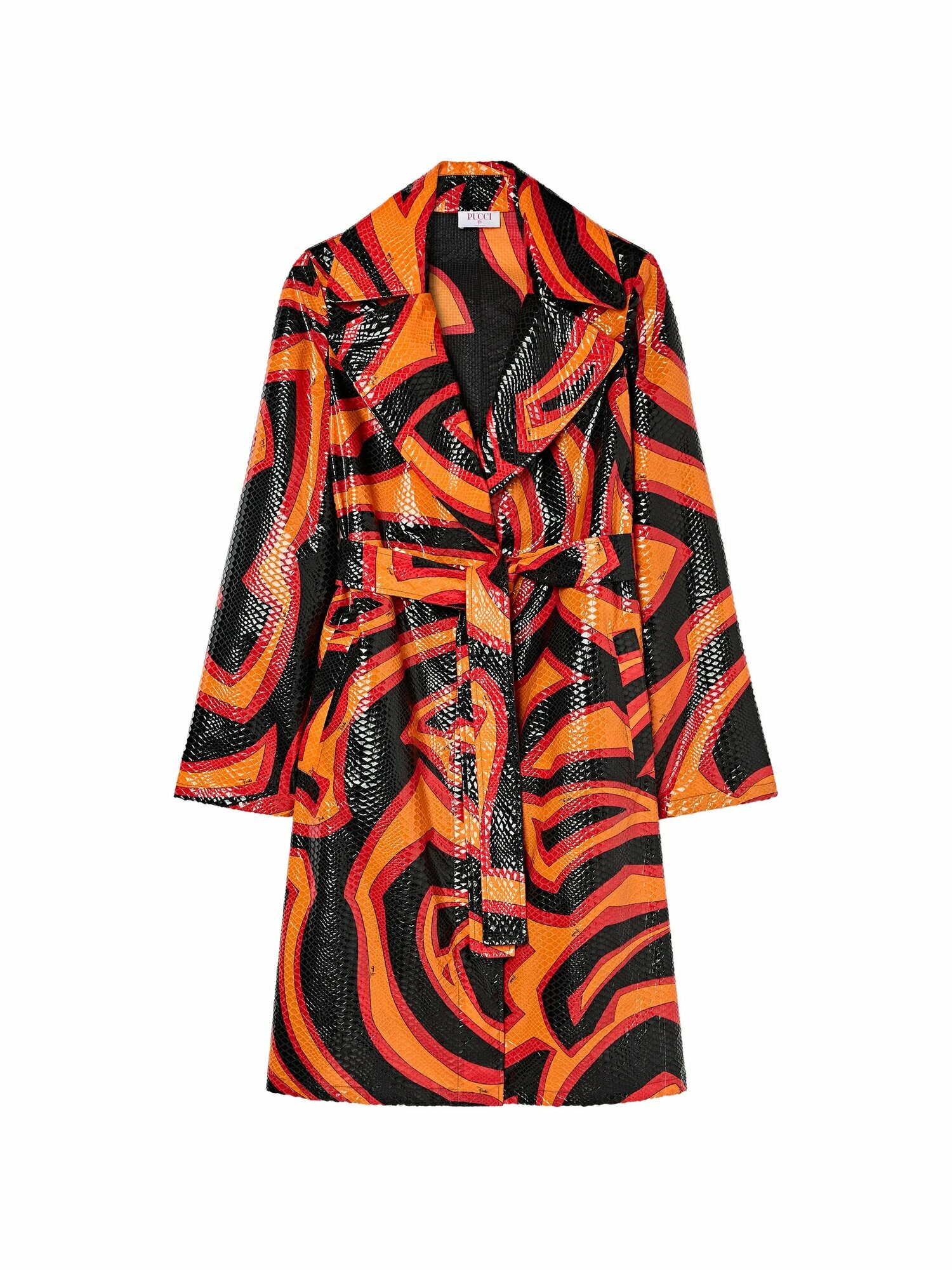 Пальто Labirinto-print trench coat