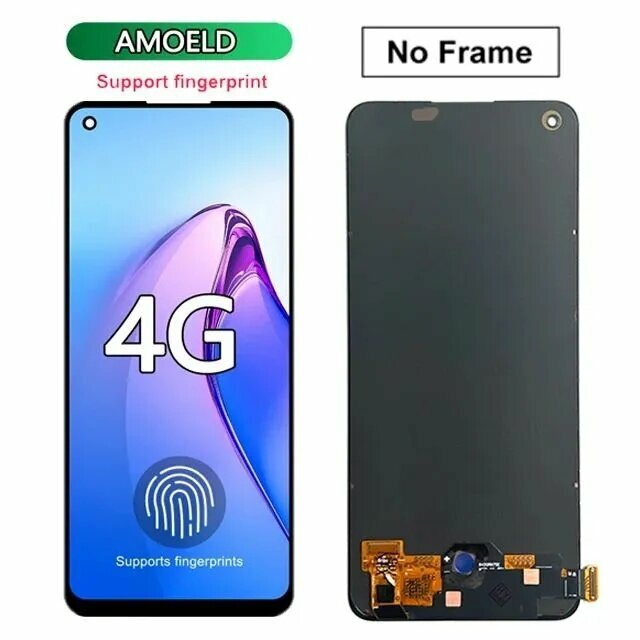 6.43" oled Дисплей для Oppo A78 4G CPH2565 в сборе с тачскрином Черный