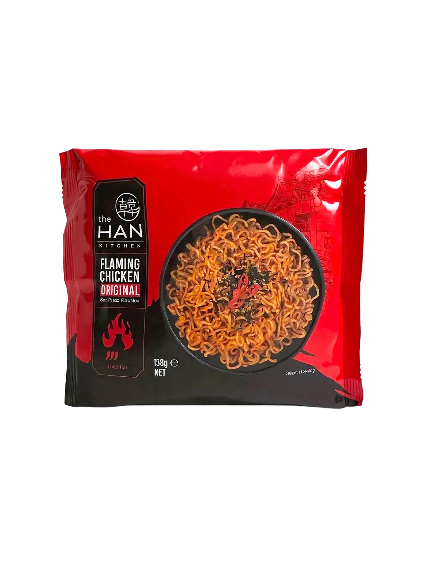 Лапша быстрого приготовления "The Han Kitchen" со вкусом острой говядины 118 г, Китай