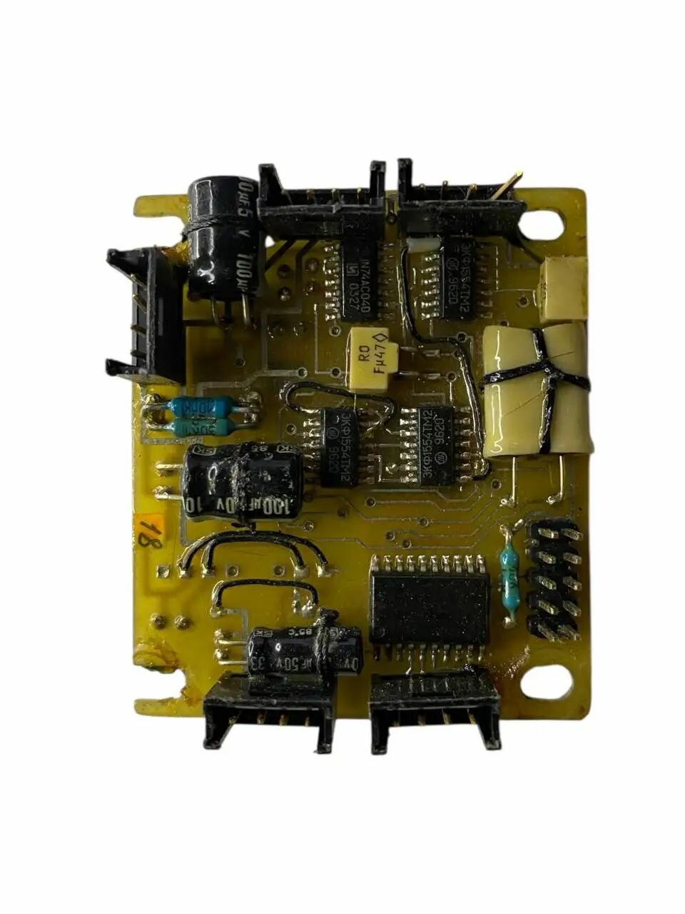 Электронный модуль ATMEGA16-16AI AD8561 ЭКФ1554ТМ2 IN74AC04D Плата №25 Б/y