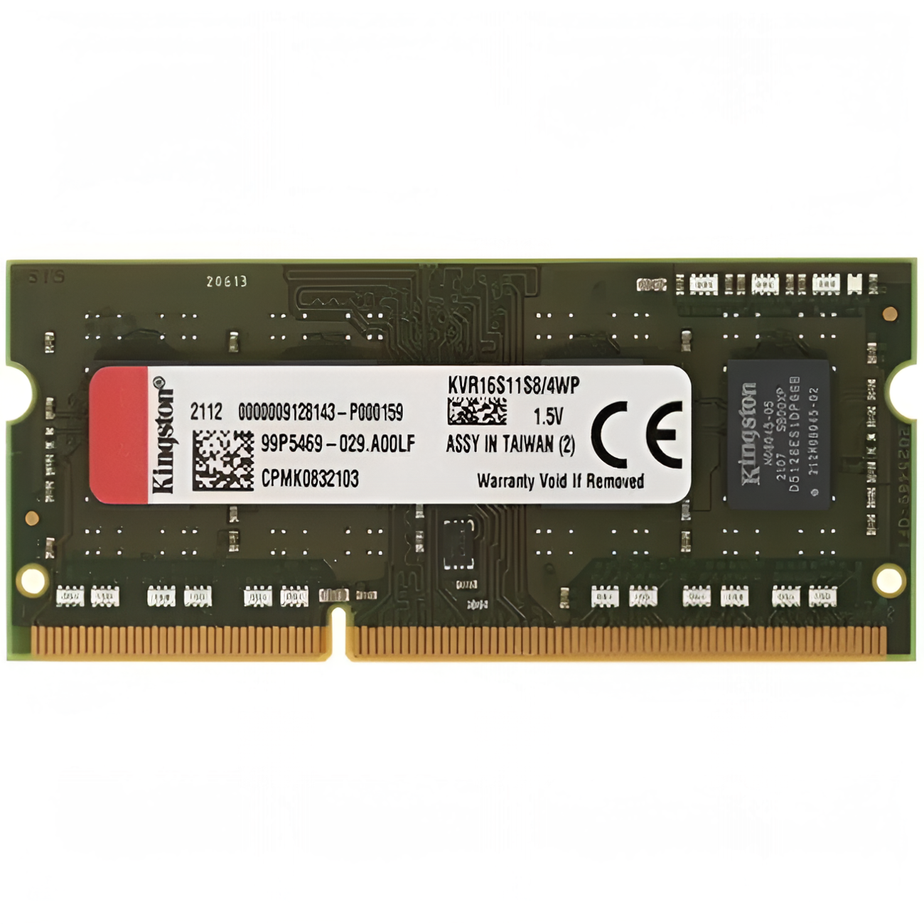Модуль памяти NBook SO-DDR3 4Gb, 1600Mhz, Kingston (KVR16S11S8/4WP)