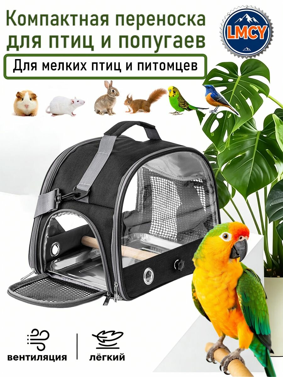 Сумка для подгузников для домашних животных, голубь, ящерица, попугай